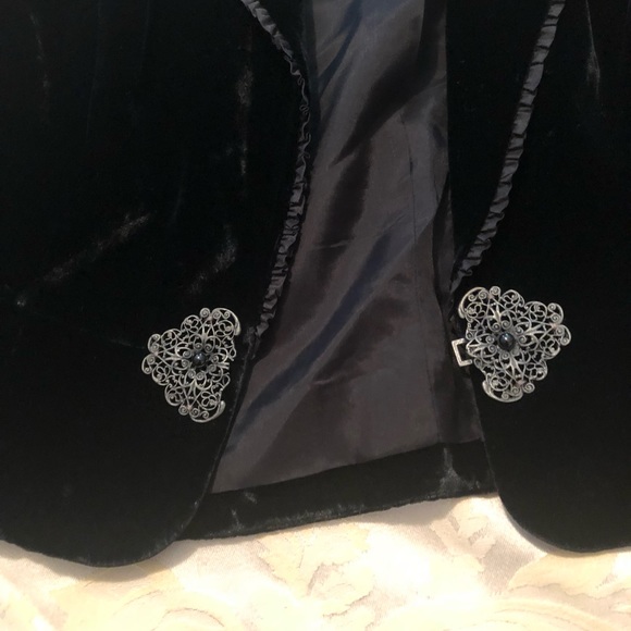 Anthropologie | Jackets & Coats | Ann Taylor Loft Velvet Jacket Vintage ...